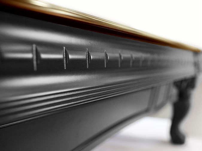 Pinnacle Two Tone black pool table