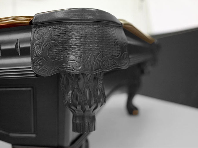 Pinnacle Two Tone black pool table